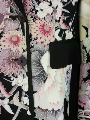 IBRIGU Floral-print Double-breasted Blazer