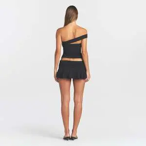 SKIMS Cotton Jersey Asymmetrical Top