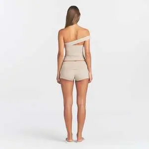 SKIMS Cotton Jersey Foldover Short
