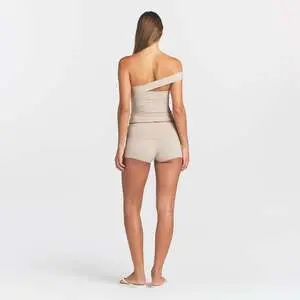 SKIMS Asymmetrical Top In Cotton Jersey