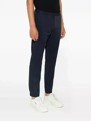 Incotex Navy Slim Fit Elasticated Waistband Trousers