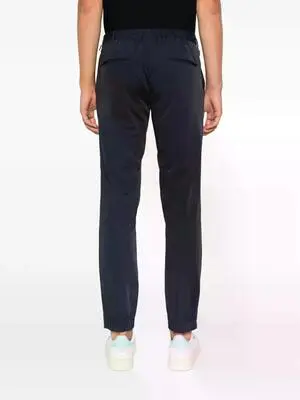 Incotex Navy Slim Fit Elasticated Waistband Trousers