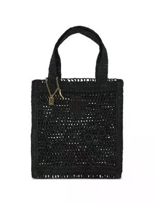 Chloé Woven Banana Tote Bag - Black
