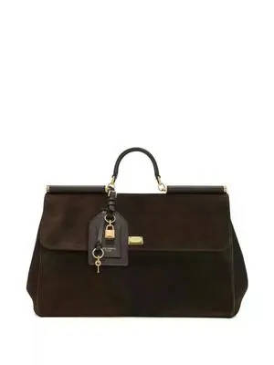 Dolce & Gabbana My Sicily Suede Tote Bag