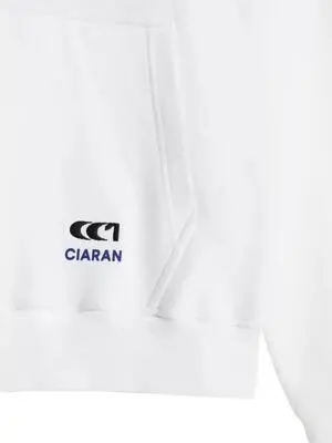 CIARAN Geometric Print Cotton Hoodie