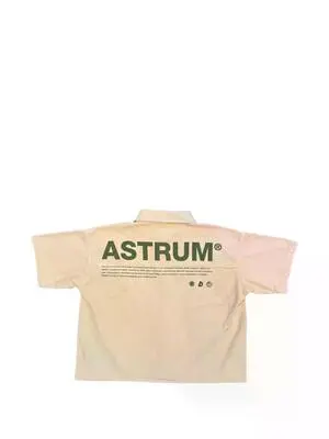 ASTRUM Rivet-embellished Logo-print Shirt