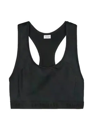 Balenciaga Logo Band Racerback Top - Black