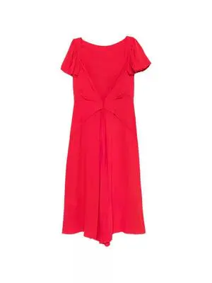 N°21 Flutter-sleeve Midi Dress