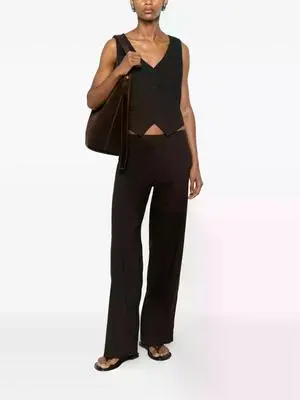 Liviana Conti Sleeveless Cropped Waistcoat