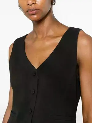 Liviana Conti Sleeveless Cropped Waistcoat