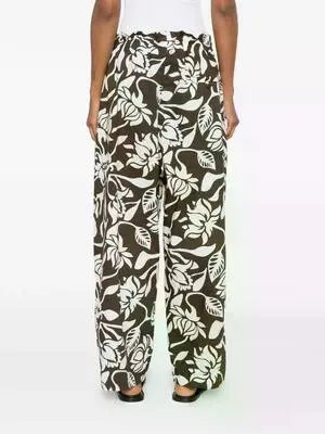 HED MAYNER Floral-print Drawstring Trousers