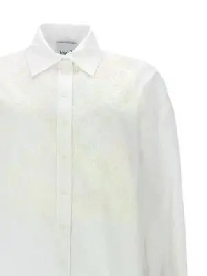 NUDE Lace-panneled Cotton Shirt