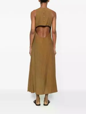 SESSUN Ruched Midi Dress