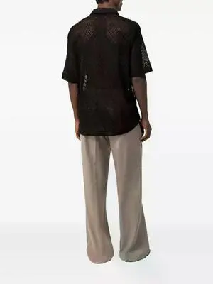 DRYKORN Bijan 02 Crochet-knit Short-sleeve Shirt