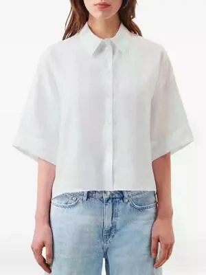 DRYKORN Yarika Linen Short-sleeve Blouse