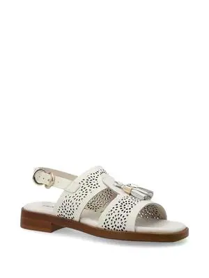 FRAU Tassel Detail Perforated Sandals