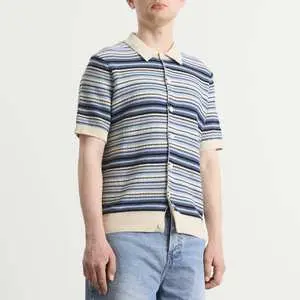 Nn07 Nolan Striped Polo Cardigan