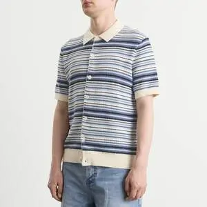 Nn07 Nolan Striped Polo Cardigan