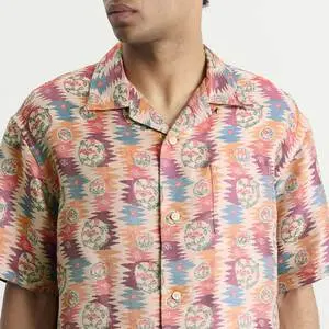 Visvim Crosby Jacquard Silk Short Sleeve Shirt