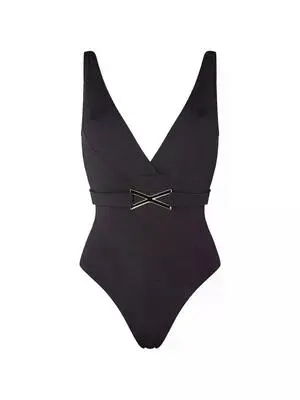 KIÓHNE Elianne Jacquard Swimsuit - Black