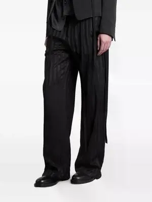 ANN DEMEULEMEESTER Stripe Pattern Trousers