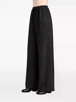 AMOMENTO Drawstring Palazzo Pants