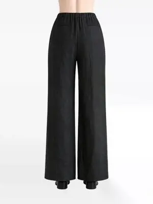 AMOMENTO Drawstring Palazzo Pants