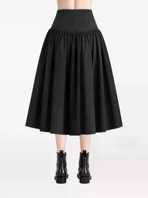 AMOMENTO Gathered A-line Skirt