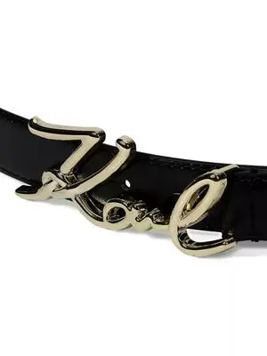 Karl Lagerfeld K/signature Leather Belt