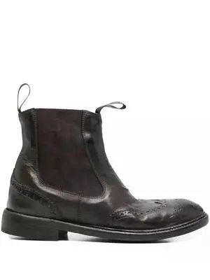 Moma Brogue Detail Chelsea Boots