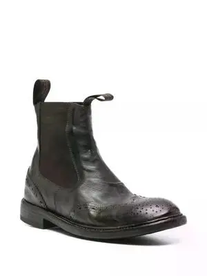 Moma Brogue Detail Chelsea Boots