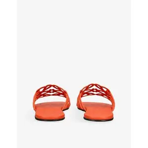 Loewe Petal Anagram Leather Slides