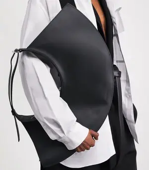 Issey Miyake Medium Leather Fin Bag