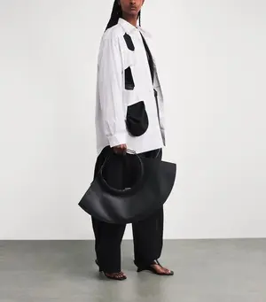 Issey Miyake Medium Leather Fin Bag