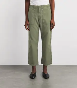 Citizens Of Humanity Cotton Winslow Utility Trousers - Green