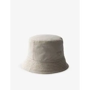 Prada Logo-plaque Denim Bucket Hat