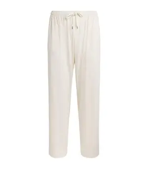 Derek Rose Basel Lounge Trousers - Neutral