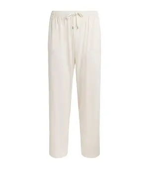 Derek Rose Basel Lounge Trousers - Neutral