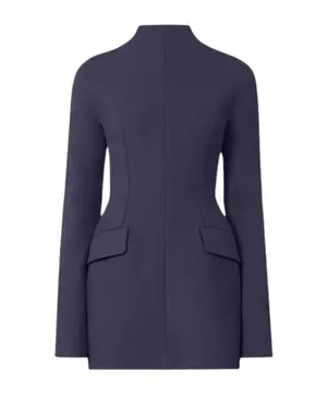 Sportmax High-neck Mini Dress With Flap Pockets
