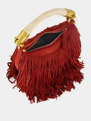 Balmain Fringe Clutch Bag