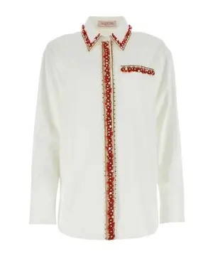 Valentino Garavani Embellished Long-sleeved Shirt