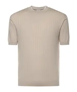 Eleventy Ribbed Crew Neck T-shirt - No