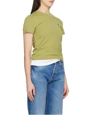 AMI Paris De Coeur Crewneck T-shirt - Matcha