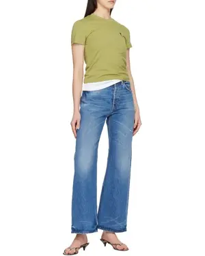 AMI Paris De Coeur Crewneck T-shirt - Matcha