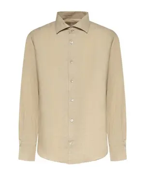 Eleventy Classic Long-sleeve Shirt - Nude