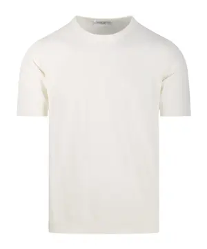 ROBERTO COLLINA Round Neck Short Sleeve Sweater