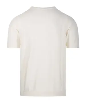 ROBERTO COLLINA Round Neck Short Sleeve Sweater