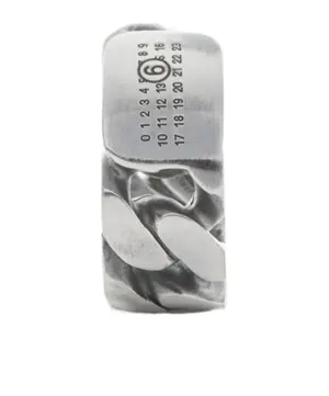 MAISON MARGIELA Chain-link Ear Cuff - Gray
