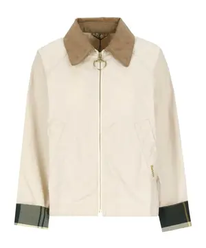 Barbour Barbour Catlin Showerproof Jacket With Corduroy Collar And Tartan Cuffs No