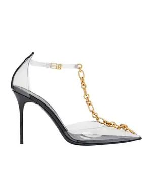 Balmain Chain-link Transparent Pumps